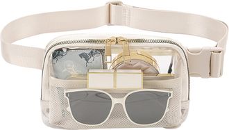 Generic Transparent - Gürteltasche, transparent | Konzerttasche Sport Hüfttaschen Wasserdichte Außentasche Verstellbare Laufbrusttasche für Herren Damen, beig