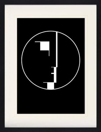 1art1 Oskar Schlemmer Poster Staatliches Bauhaus, Logo, 1922 Gerahmtes Bild Mit Edlem Passepartout | Wand-Bilder | Im Bilderrahmen 80x60 cm