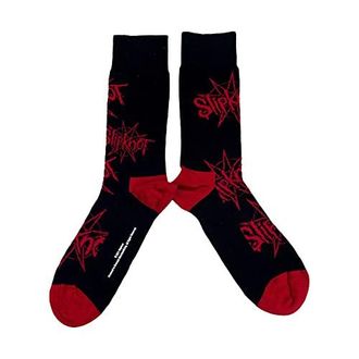 Slipknot Chaussettes Band Logo And Nonagram Officiel Unisex Noir (Uk Size 7.5 - Size UK Size 7-11