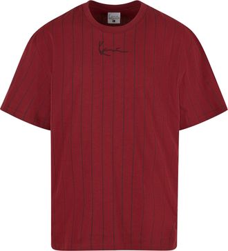 Karl Kani KK Small Signature Essential Pinstripe Tee red, M