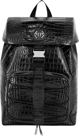 Plein Sport Homme, Sport, Noir, Taille: ONE Size Sac &agrave; dos cabas imprim&eacute; Crocco Monogram