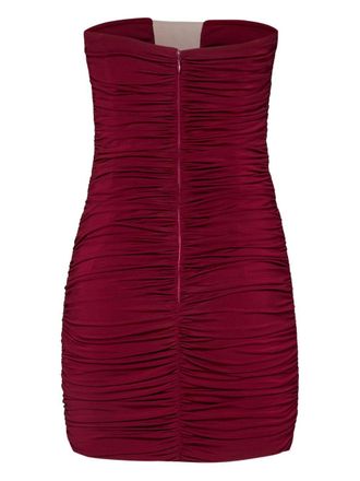 Nensi Dojaka Womens Mini Dress Burgundy Viscose