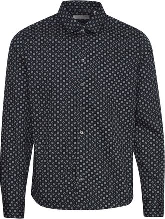 Casual Friday CFAnton Herren Hemd Businesshemd Herrenhemd mit Knopfleiste Kentkragen 100% Baumwolle Regular fit, Größe:L, Farbe:Dark Navy (194013)