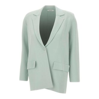 KANGRA Femme, Vestes, Vert, Taille: 44 FR Blazer en viscose Milano Stitch