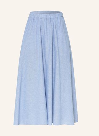 Barbour Leinenrock Sutton blau