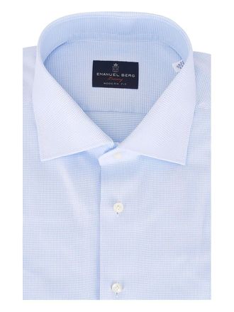 Emanuel Berg chemise &agrave; motif g&eacute;om&eacute;trique - Bleu