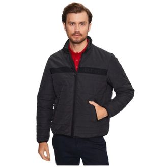 Tommy Hilfiger Gef&uuml;tterte Jacke mit Rei&szlig;verschluss und elastischem Abschluss - - Jackets - Herren - Schwarzk - M