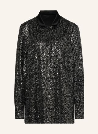 Dolce & Gabbana Satinbluse Mit Pailletten schwarz