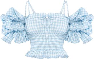 Sleeper blouse à carreaux - Bleu