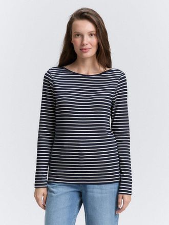 Tom Tailor Langarmshirt T-Shirt Langarmshirt mit Streifenmuster