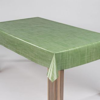 Laro Wachstuch-Tischdecke Abwaschbar Garten-Tischdecke Wachstischdecke PVC Plastik-Tischdecken Eckig Meterware Wasserabweisend Abwischbar |70|, Muster:Lein