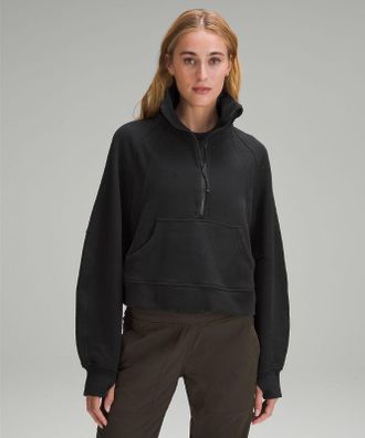 lululemon Sweat demi-zipp&eacute; &agrave; col chemin&eacute;e Scuba Oversized pour Femmes - Taille XL/2XL