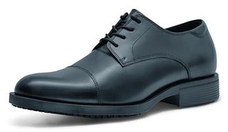 Shoes For Crews Senator - Chaussures de Travail Confortables en Cuir, Semelle int&eacute;rieure matelass&eacute;e, Semelle ext&eacute;rieure antid&eacute;rapante, Style Bureau Classique - pour H