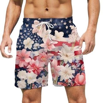 Generic Short de plage d&eacute;t&eacute; pour homme - Pantalon de plage d&eacute;contract&eacute; et tendance - Confortable - Vacances am&eacute;ricaines - Coupe droite, Noir, XXL