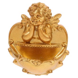 FOMIYES Engelsfigur aus Kunstharz 9x11cm Vintage Wanddekoration Robuste Engelsstatue als Wandschmuck f&uuml;r Zuhause und Wohnr&auml;ume