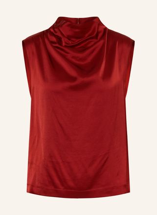 ottod'Ame Ottodame Blusentop Aus Satin rot
