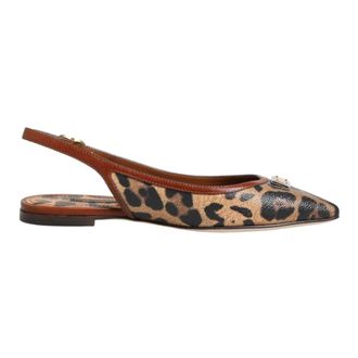 Dolce & Gabbana Slingback Ballerinas - - Shoes - Damen - Braun - 35 EU