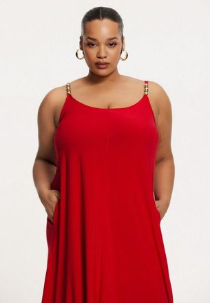 Yoek A-Linien-Kleid Damen Kleid &auml;rmellos