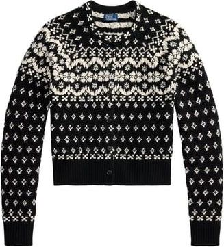 Polo Ralph Lauren Cardigan droit en laine et coton