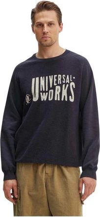 Universal Works Herren, Sweatshirts & Hoodies, Lila, MGr&ouml;&szlig;e