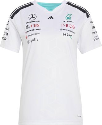 adidas Womens Mercedes - AMG Petronas Formula 1 Team Driver Jersey, White, XXL