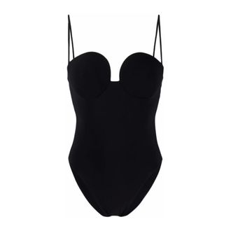 Magda Butrym Femme, Maillots de bain, Noir, Taille: 34 FR Maillot de bain noir bonnets