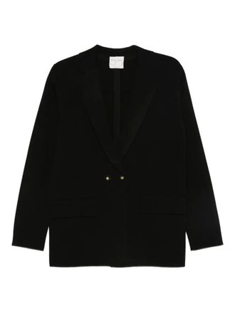 Forte_Forte blazer à col v - Noir