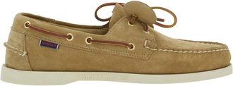 Sebago Homme, Chaussures, Beige, Taille: 42 1/2 EU Mocassins Beige Artisan avec Lacets D&eacute;coratifs