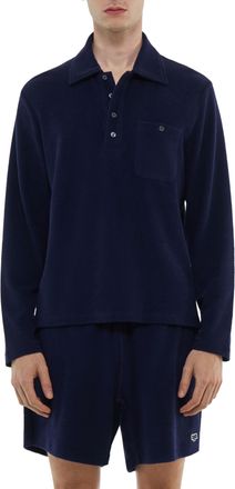 Fursac Polo en coton effet &eacute;ponge - Taille L - Homme