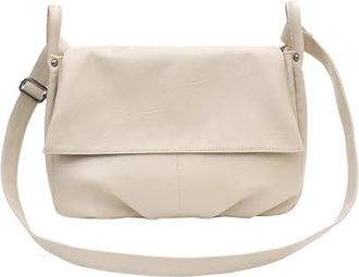 Generic Grand sac en cuir pour femme, sac &agrave; bandouli&egrave;re de luxe de couleur unie, sac &agrave; bandouli&egrave;re doux et d&eacute;contract&eacute; pour femme, sac &agrave; main bolsa, beige, Ta