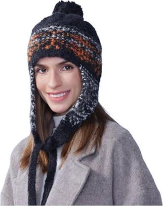 Generic Bonnet Femme Hiver Bonnet Femme Chapeau Femme Hiver Confortable Classique - Chaud D&eacute;contract&eacute; Hiver, Tricot Souple Et &Eacute;lastique, Id&eacute;al Cadeau Ou Tenue