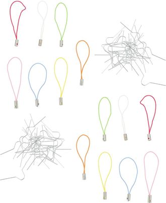 Cabilock 100 St&uuml;ck Selbstgemacht H&auml;ngekette mit Haken aus Sicherem Schaumstoff f&uuml;r Ostereier und Anh&auml;nger Leichtes Zubeh&ouml;r zum Aufh&auml;ngen von Dekoeiern und Bast