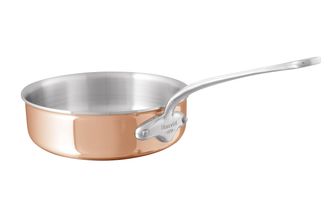Bloomingdale's M6S 6-lagige Sautepfanne aus poliertem Kupfer und Edelstahl, mit Griff aus gegossenem Edelstahl, geeignet f&uuml;r alle Herdarten, 3,2 qt, hergestellt in F