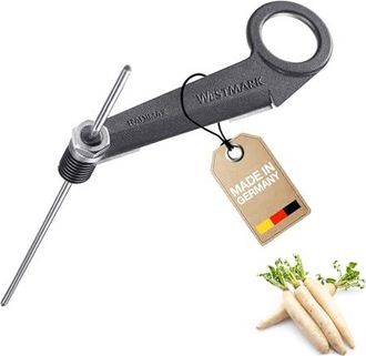 Westmark Spiralschneider Rettich Radimax Black Edition - Praktischer Rettichschneider Aluminium für Zucchini, Gurken & Gemüse - Anthrazit