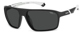Polaroid SPORT Brille PLD 7058/S Gr&ouml;&szlig;e 64-15 mm Matte Schwarz/Eye size: 64 - Bridge size: 15
