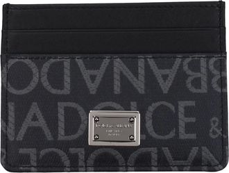 Dolce & Gabbana Porte Document Homme Cuir Noir/Gris