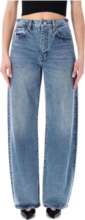 Frame Denim Femme, Jeans, Bleu, Taille: W28 The Bow Wide-Leg Jeans