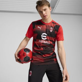 Puma AC Mailand Kurz&auml;rmliges Aufw&auml;rmtrikot Herren, Kleidung, Rot, XL