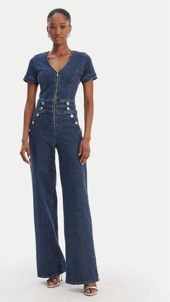 Guess Jumpsuit W6RD94 D0911 Dunkelblau Wide Leg