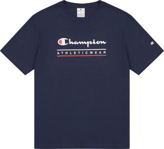 Champion Herren Legacy-Graphic T-Shirt, Blau (Bs501), S