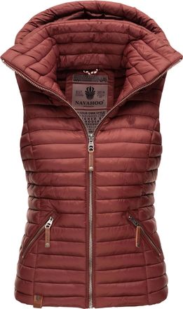 Navahoo Damen Steppweste Shadaa - Leichte Weste mit Abnehmbarer Kapuze