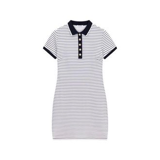 Guess Robe courte ray&eacute;e &agrave; col polo contrastant