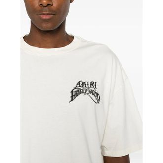 Amiri Logo-Embroidered T-Shirt - White