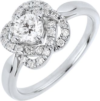 Edenly Solitär Diamant Blüte - Hochkarätige Rose