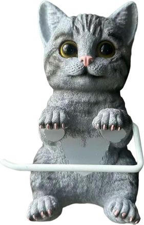 Generic Toilettenpapierhalter | Harz Katze Lagerung Organizer,Tiere Toilettenpapierhalter Wandmontage,f&uuml;r K&uuml;chensp&uuml;le Schlafzimmer B&uuml;ro Hotel Bauernhof Katzen