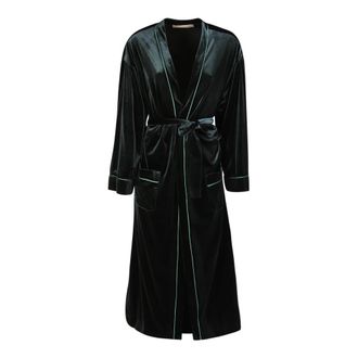 Blanca Vita Gr&uuml;ner Samt V-Ausschnitt Cape - - Nightwear & Lounge - Damen - Gr&uuml;n - S
