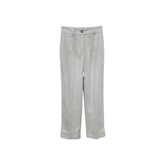 PESERICO Damen, Hosen, Beige, SGr&ouml;&szlig;e