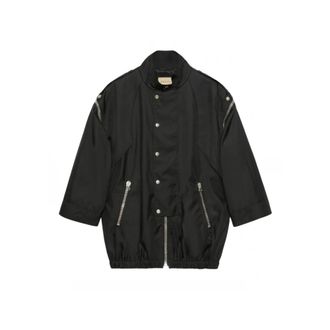 Gucci Logo-Print Convertible Jacke - - Jackets - Herren - Schwarzk - XL