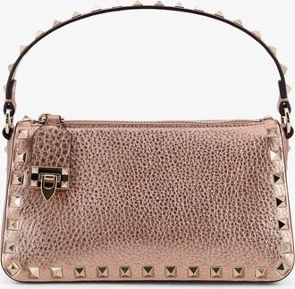 Valentino Garavani Rockstud laminated leather crossbody bag - VALENTINO GARAVANI - gender_Woman