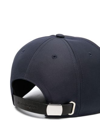 Alexander McQueen Logo-Embroidered Baseball Cap - Navy